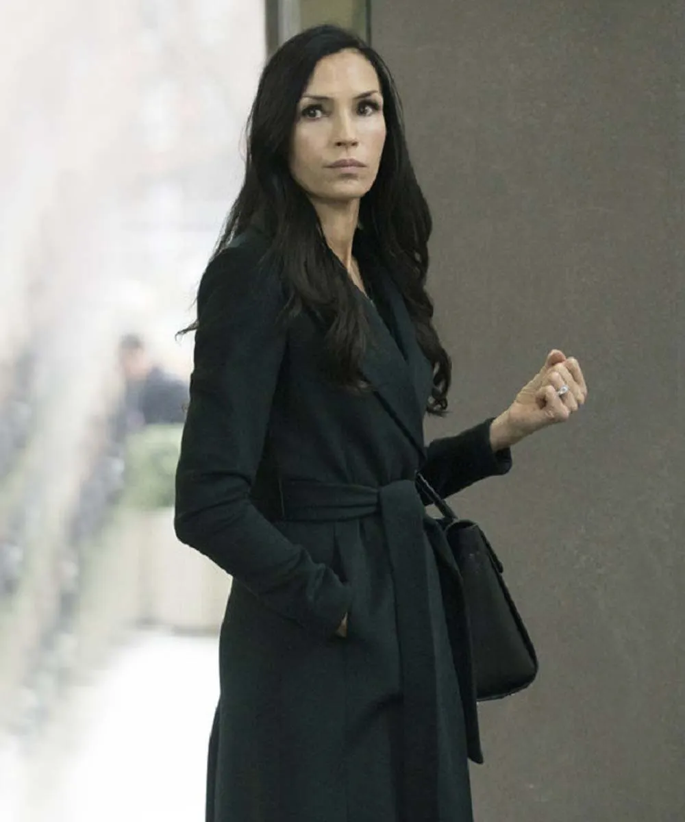 Famke Janssen The Blacklist Susan Hargrave Black Coat - Jacket Hub