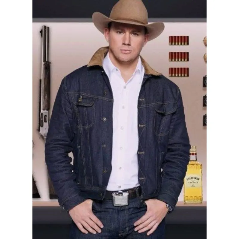 Kingsman Agent Tequila Denim Jacket | Channing Tatum Jacket
