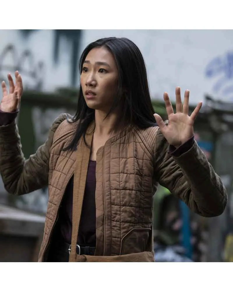 Kung Fu 2021 Nicky Shen Jacket | Olivia Liang Brown Jacket