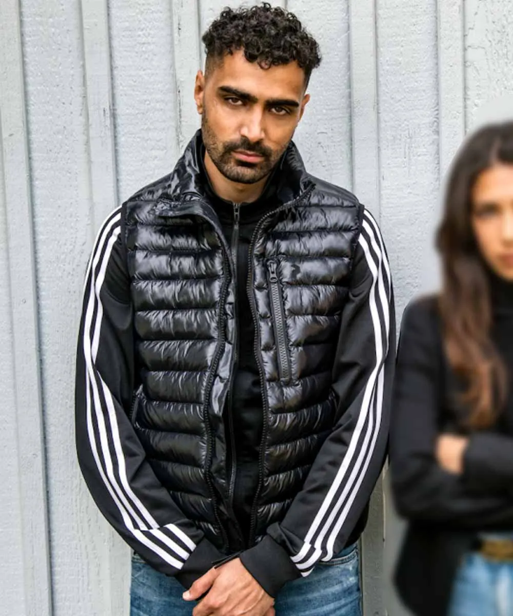 Snabba Cash Salim Black Puffer Vest | Alexander Abdallah Puffer Vest