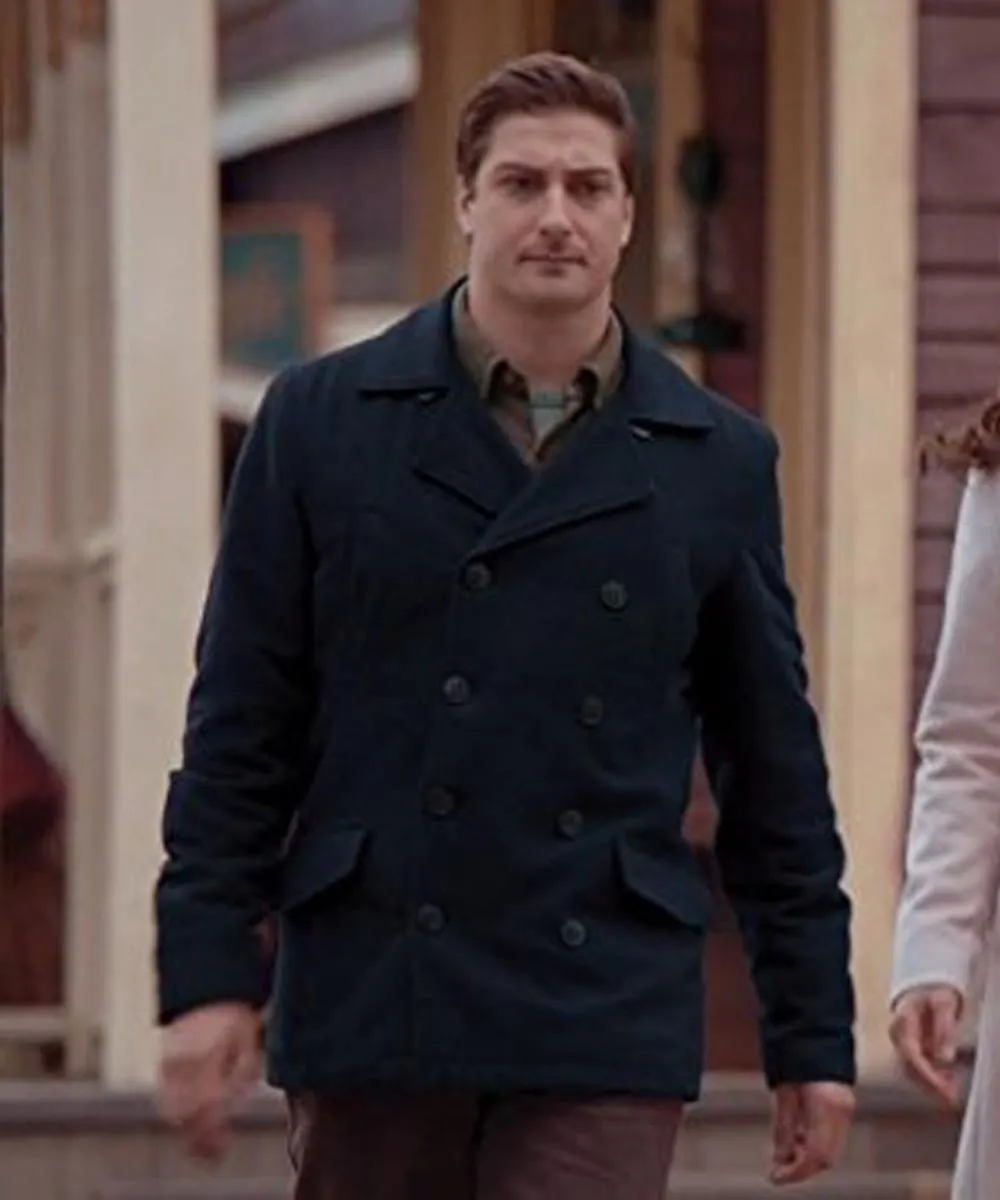 Jack Thornton Black Peacoat | When Calls the Heart Daniel Lissing Coat