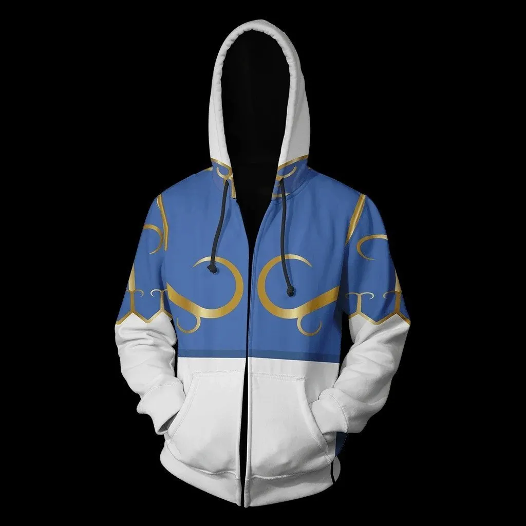 Street Fighter Chun-Li Cosplay Hoodie | Chun-Li Hooded Jacket