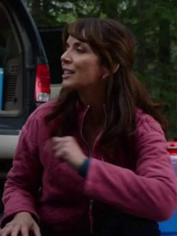 Heartland Season 15 Lou Fleming Pink Quilted Jacket- Jacket Hub