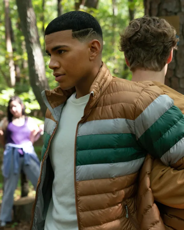 Naomi 2022 Nathan Puffer Jacket | Daniel Puig Brown Puffer Jacket