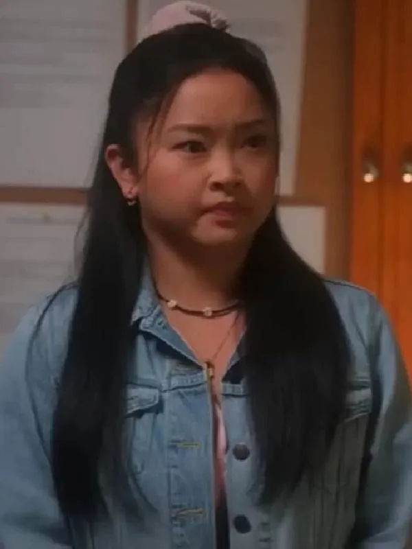 Boo Bitch Erika Vu Blue Denim Jacket | Lana Condor Denim Jacket