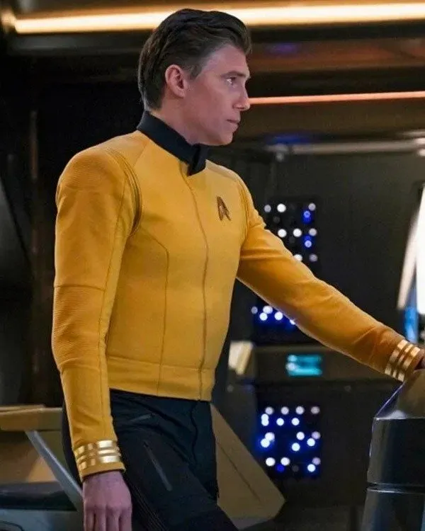 New Worlds 2022 Star Trek Strange Anson Mount Yellow Jacket | Jacket Hub