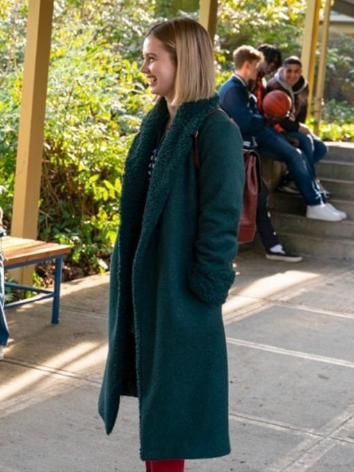 Honor Society 2022 Angourie Rice Black Fur Coat | Shop Fur Coat