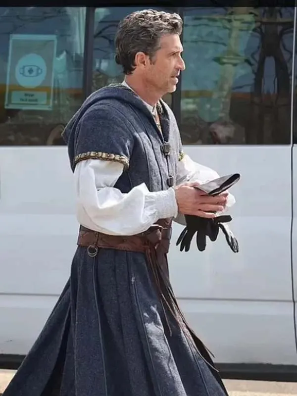 Disenchanted 2022 Patrick Dempsey Blue Coat - Jacket Hub