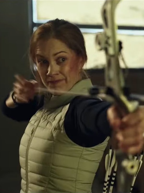 Avarice Kate Mathews White Puffer Vest - Jacket Hub