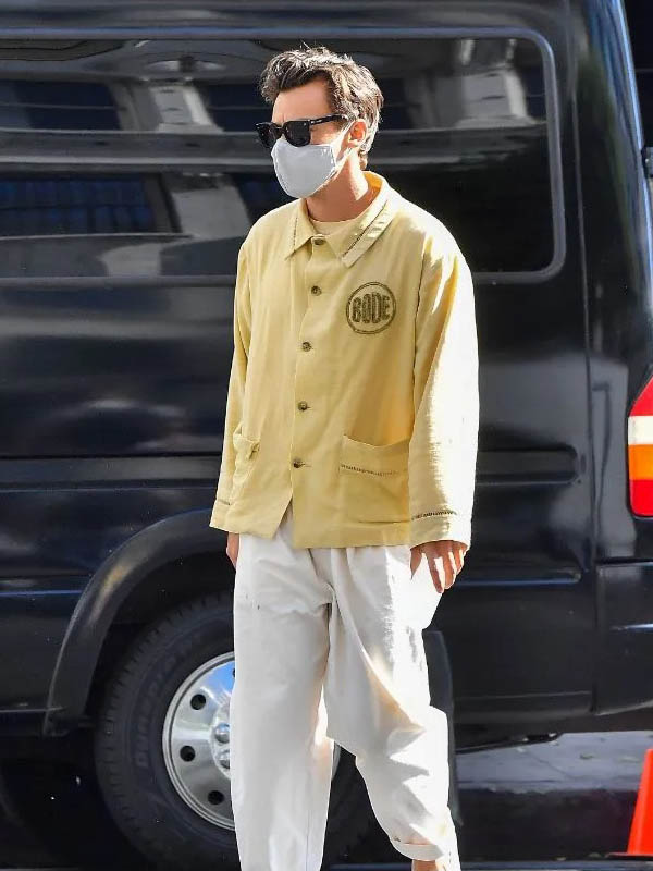 Order Don’t Worry Darling Harry Styles Bode Yellow Shirt
