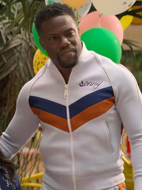 Me Time 2022 Kevin Hart White Tracksuit | Sonny Fisher Tracksuit