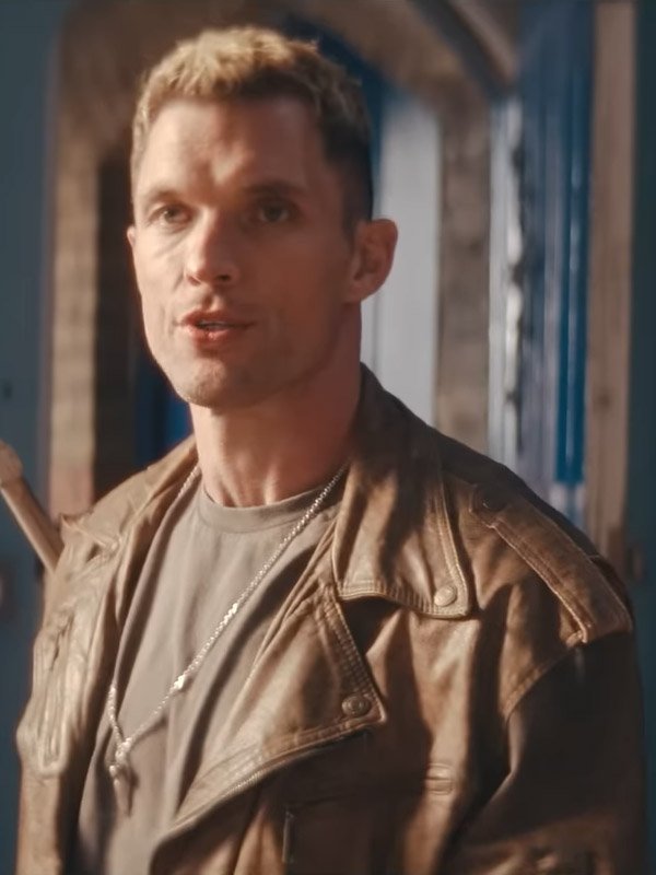 Ed Skrein I Used To Be Famous 2022 Vince Leather Jacket