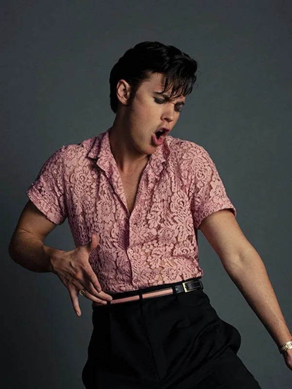 Elvis Presley Pink Shirt | Elvis 2022 Austin Butler Pink Shirt