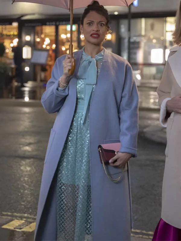 The People We Hate at the Wedding Eloise Blue Coat - Jacket Hub