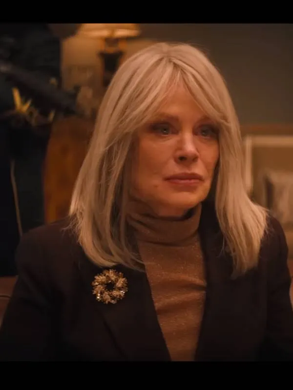 Violent Night 2022 Beverly D’Angel Black Coat - Jacket Hub