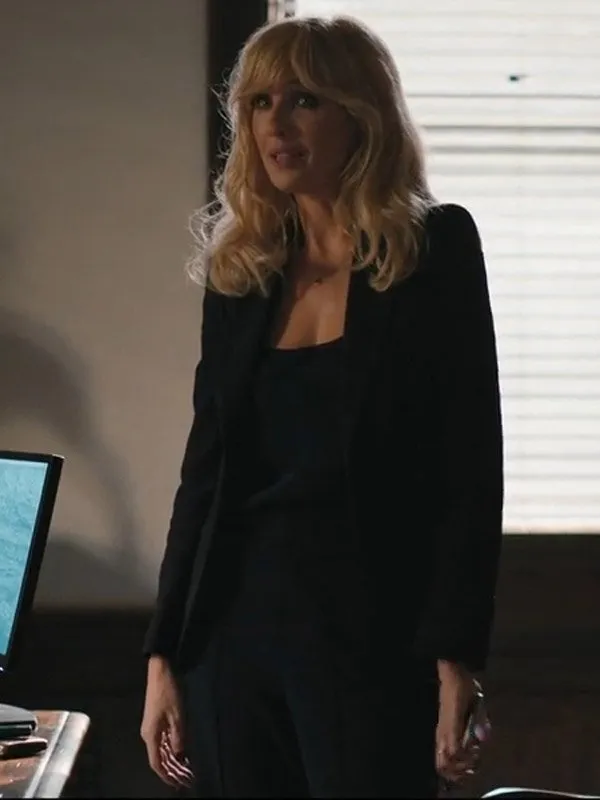 Beth Dutton Yellowstone S05 Kelly Reilly Black Blazer - Jacket Hub