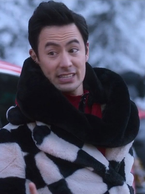 Falling for Christmas 2022 George Young Shearling Jacket