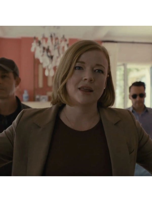 Succession S04 Sarah Snook Brown Blazer - Jacket Hub