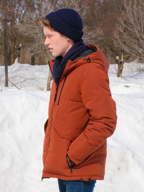 Snow Day 2022 Hal Brandston Orange Puffer Jacket - Jacket Hub