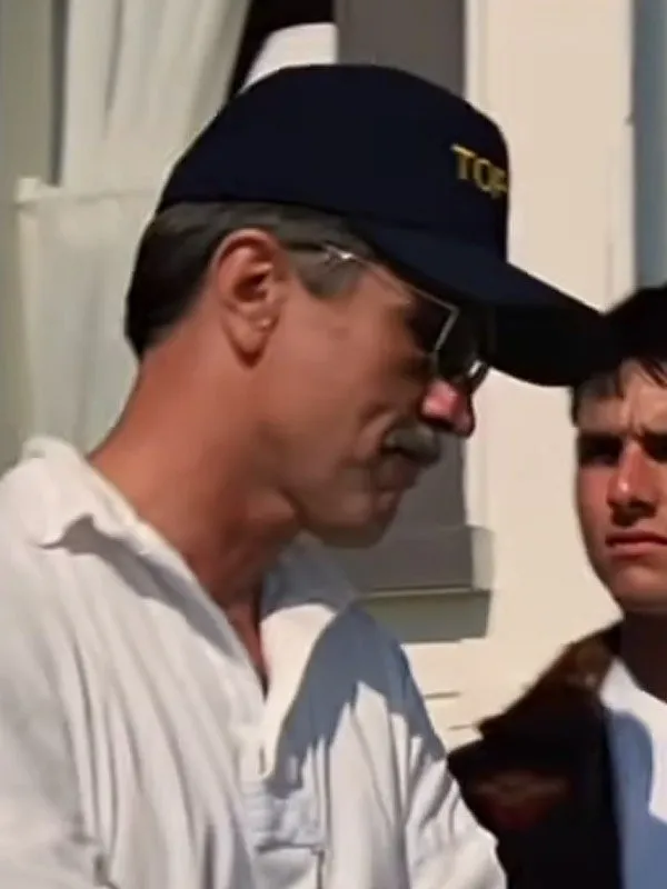 Tom Skerritt Top Gun 1986 Viper Black Cap - Jacket Hub