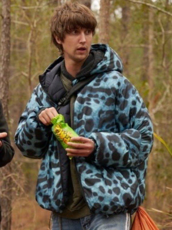 Welcome To Flatch S02 Sam Straley Blue Puffer Jacket