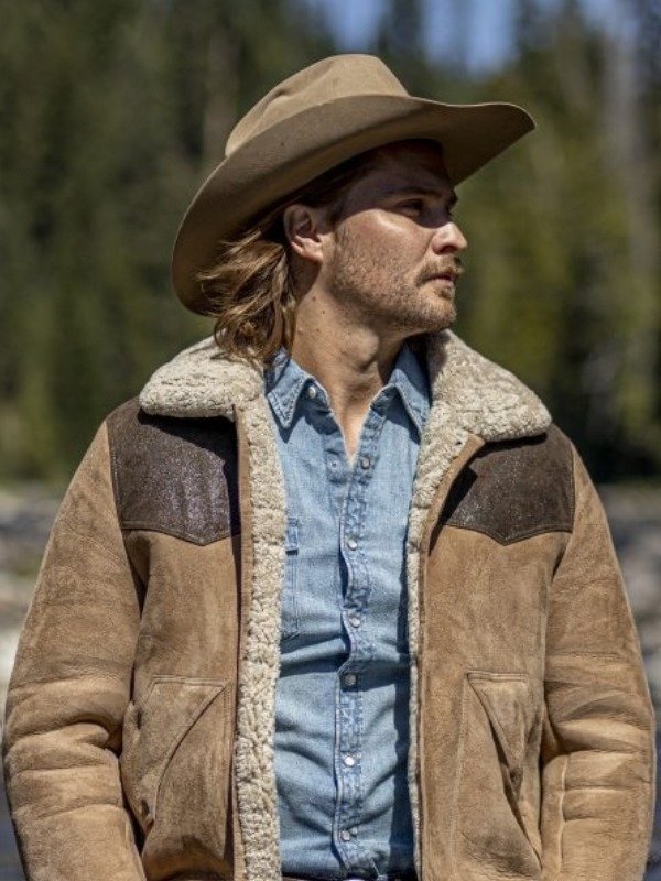 Yellowstone Season 5 Luke Grimes Shearling Jacket - Jacket Hub