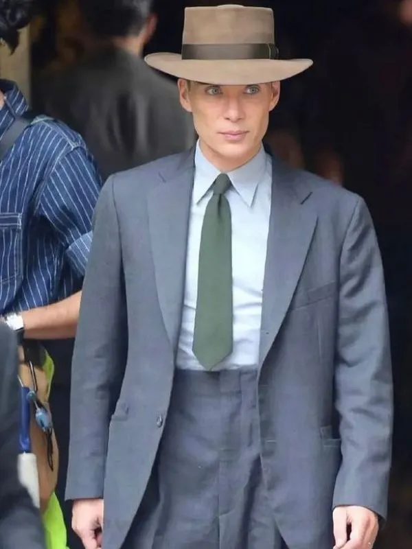 Oppenheimer 2023 Cillian Murphy Grey Suit - Jacket Hub