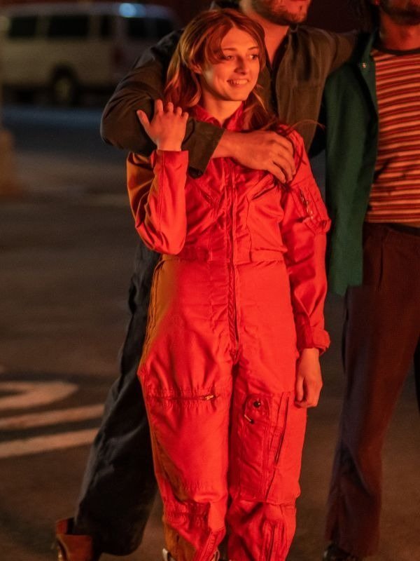 City on Fire Alexandra Doke Red Jumpsuit - Jacket Hub