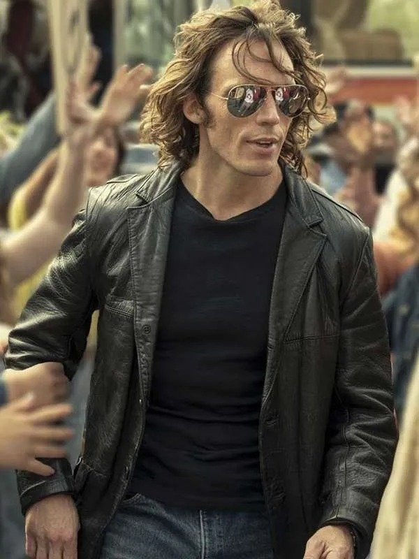 Daisy Jones & The Six Sam Claflin Leather Blazer - Jacket Hub