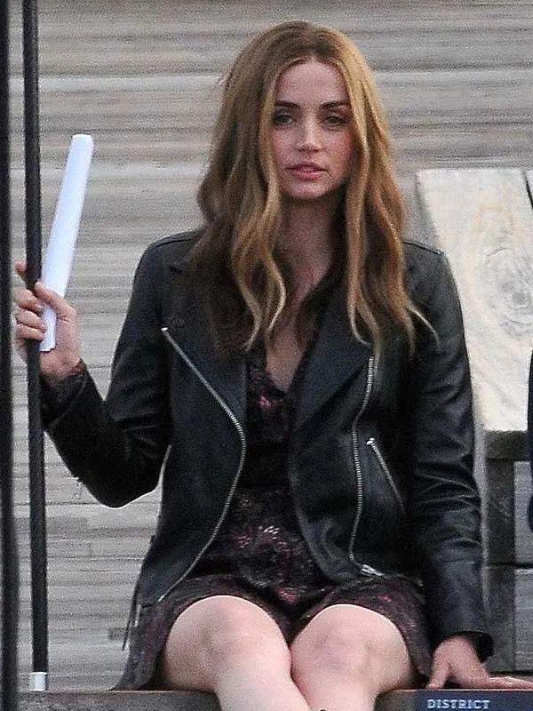 Ghosted 2023 Ana de Armas Black Leather Jacket - Jacket Hub