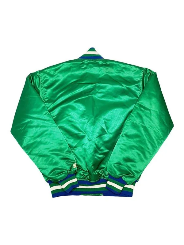 Dallas Mavericks Green Satin Jacket - Jacket Hub