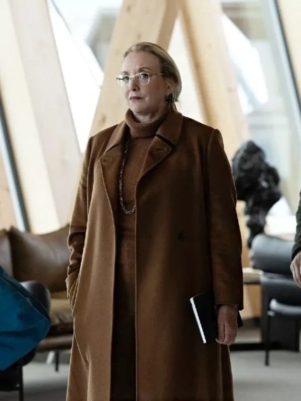 Succession Season 4 Gerri Kellman Brown Trench Coat