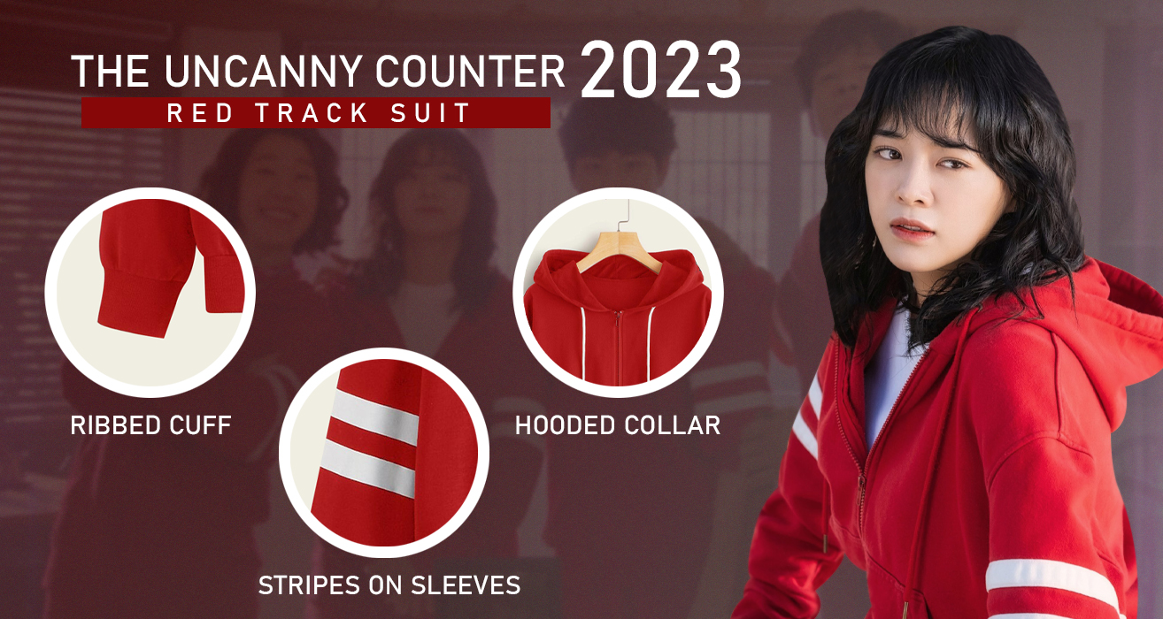 The Uncanny Counter 2023 Red Tracksuit
