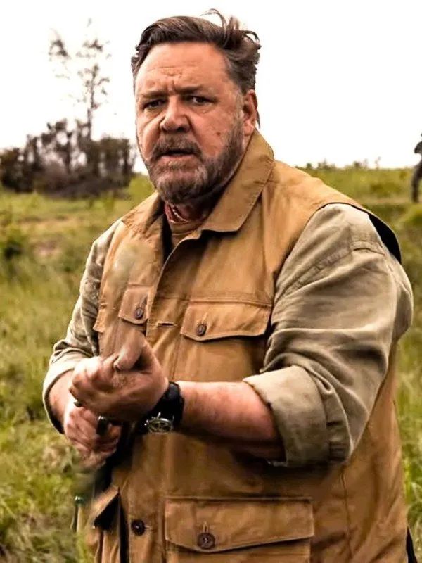 Kraven the Hunter Russel Crowe Brown Vest - Jacket Hub