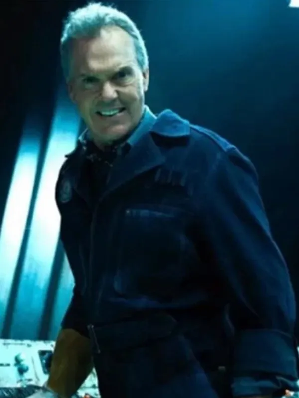 The Flash 2023 Michael Keaton Blue Jacket - Jacket Hub