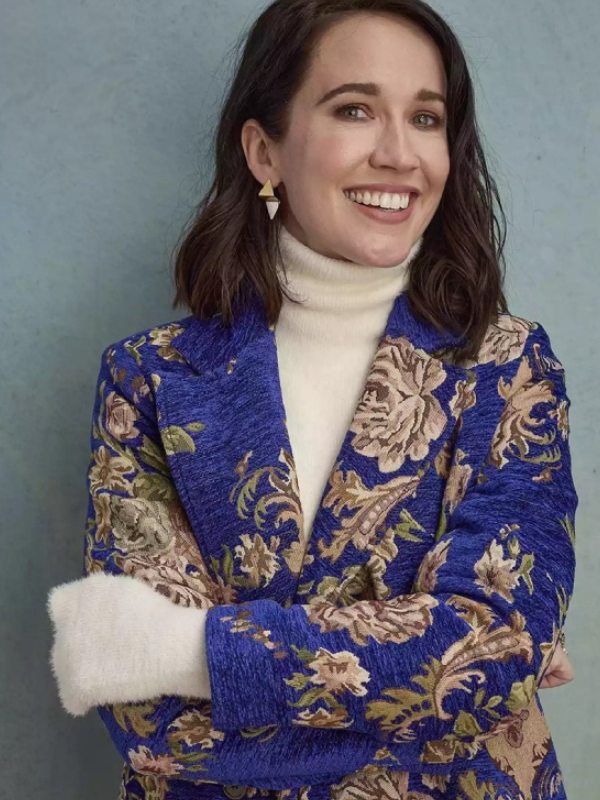 A Little Prayer 2023 Anna Camp Floral Printed Coat