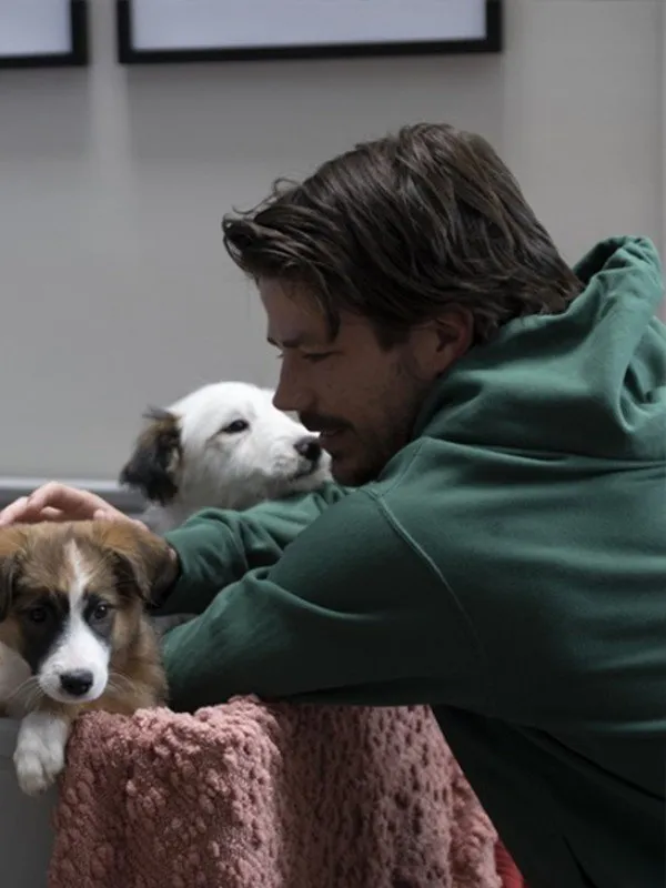 Puppy Love 2023 Grant Gustin Green Hoodie - Jacket Hub