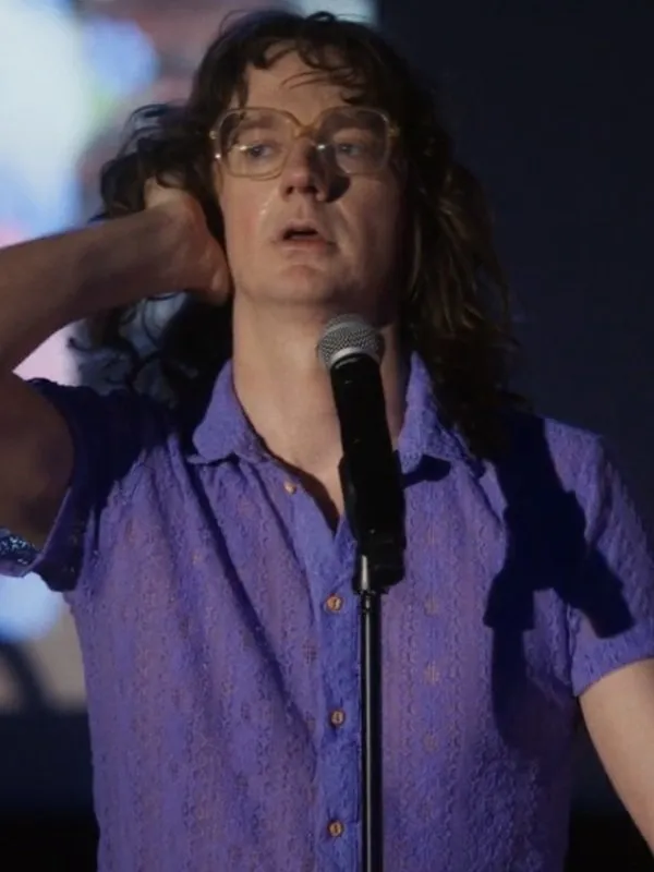 Hell Chris Fleming Purple Shirt - Jacket Hub