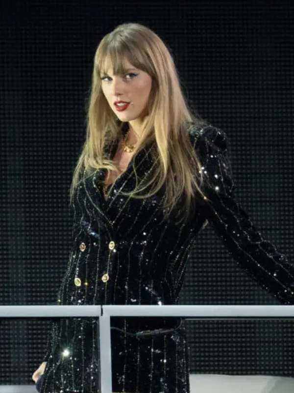 Taylor Swift The Eras Tour 2023 Black Coat - Jacket Hub