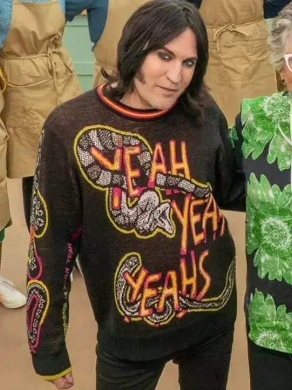Bake Off Noel Fielding YEAH YEAH YEAHS Snake Jumper