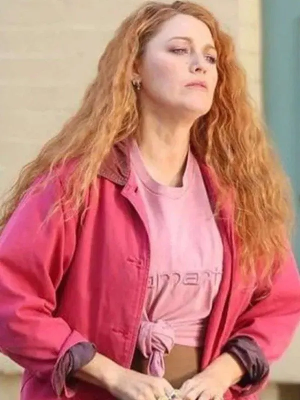 It Ends With Us 2024 Blake Lively Pink Jacket - Jacket Hub
