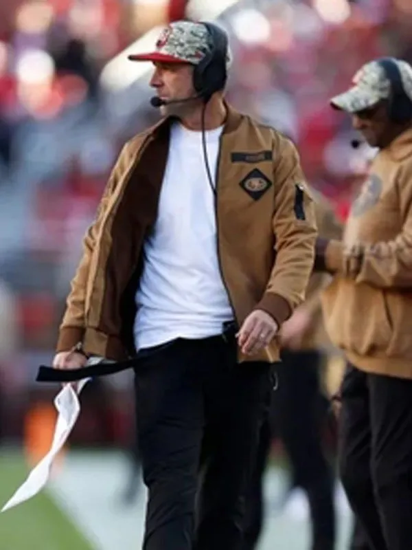 Kyle Shanahan 49ers Salute To Service Jacket - Jacket Hub