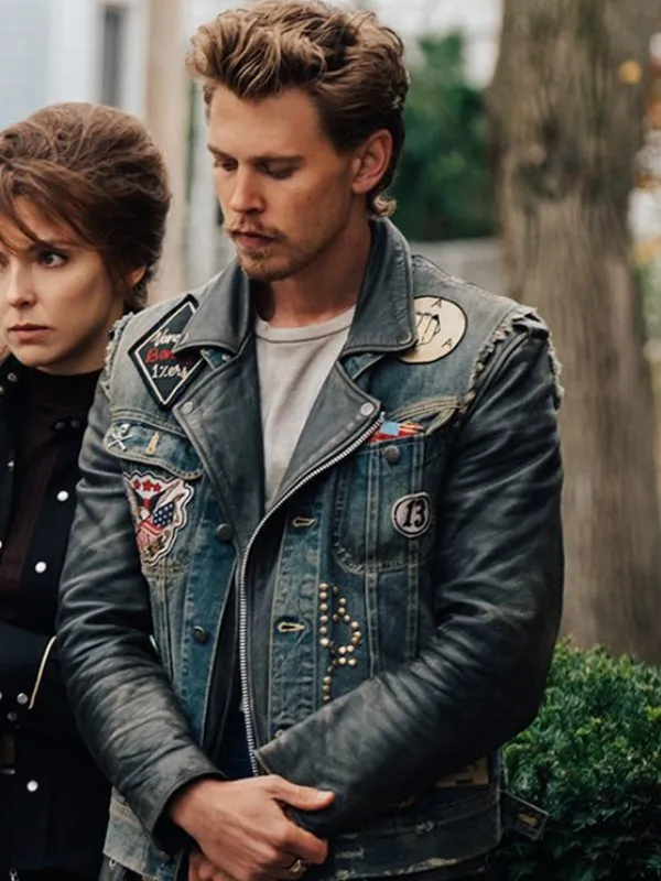 The Bikeriders 2023 Austin Butler Denim Vest - Jacket Hub
