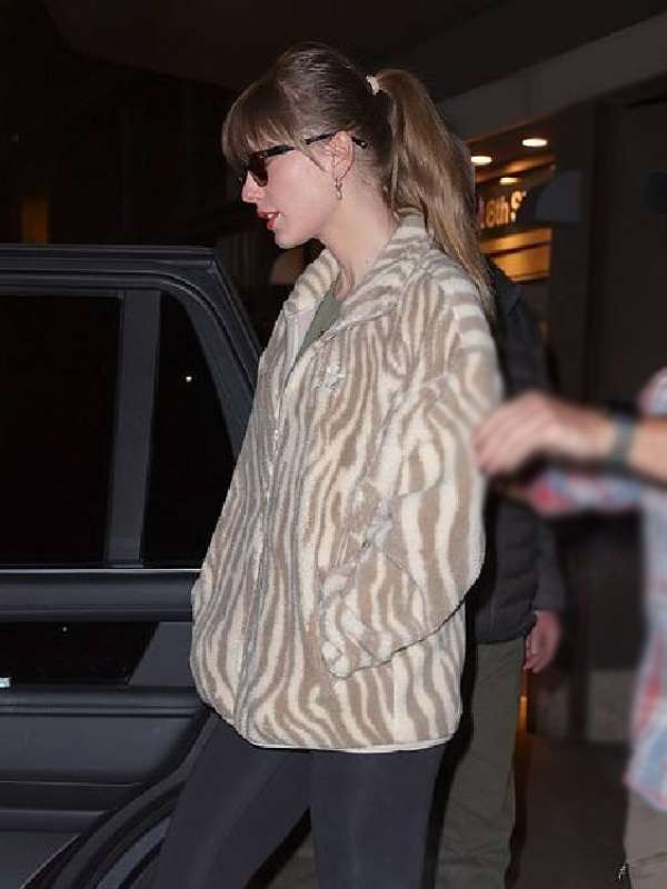 Taylor Swift Animal Print Fleece Jacket - Jacket Hub