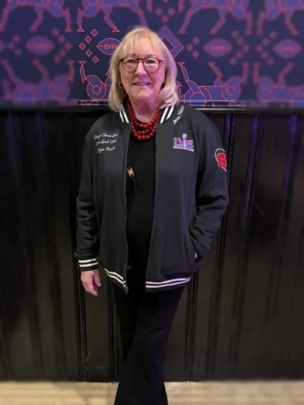Donna Kelce Super Bowl Mama Kelce Varsity Jacket - Jacket Hub
