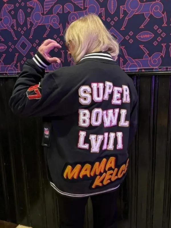 Donna Kelce Super Bowl Mama Kelce Varsity Jacket - Jacket Hub