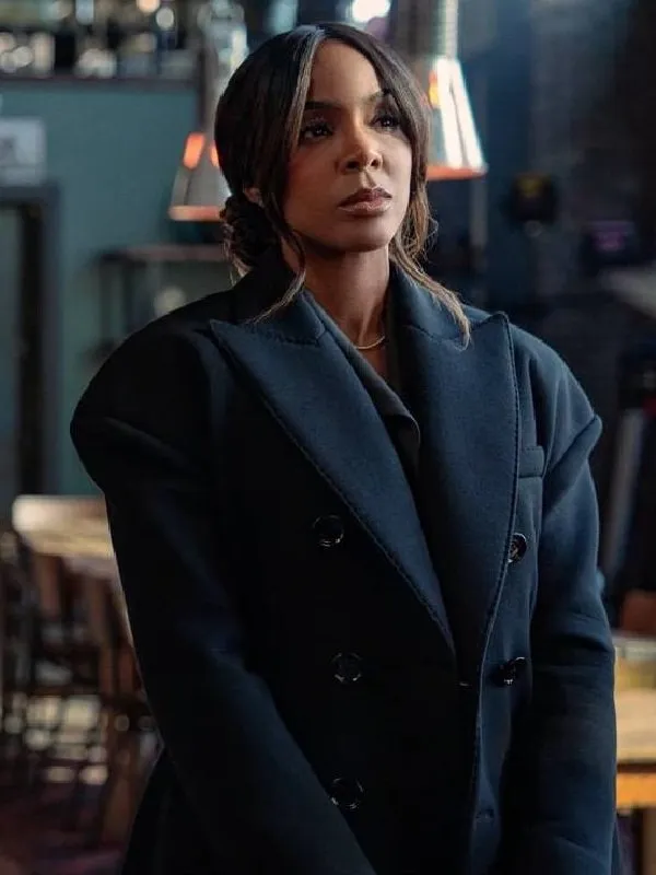 Mea Culpa 2024 Kelly Rowland Black Coat - Jacket Hub