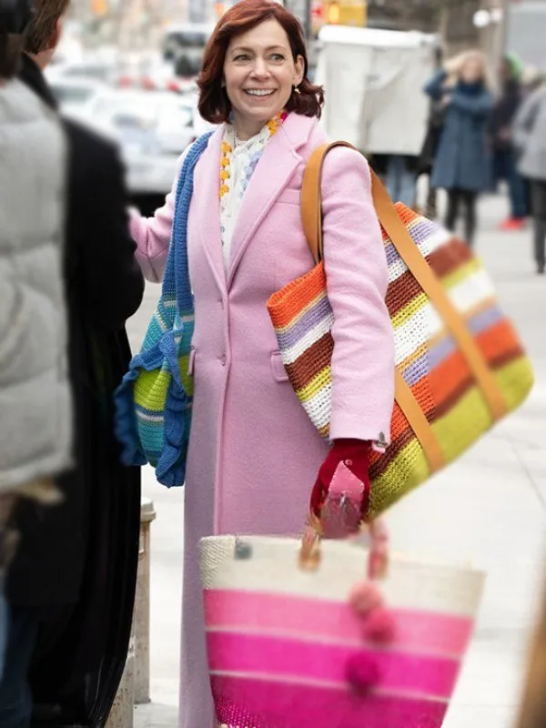 Elsbeth Carrie Preston Pink Coat - Jacket Hub