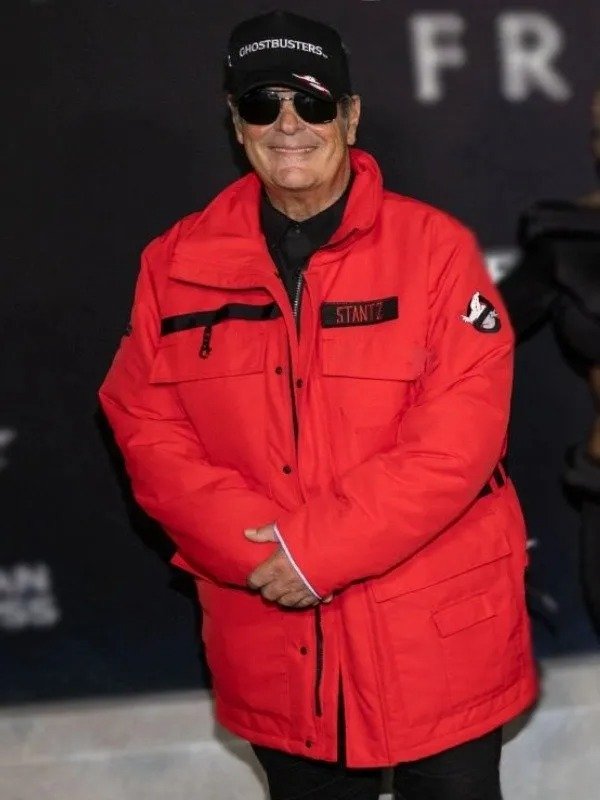 Ghostbusters Frozen Empire Dan Aykroyd Red Jacket - Jacket Hub