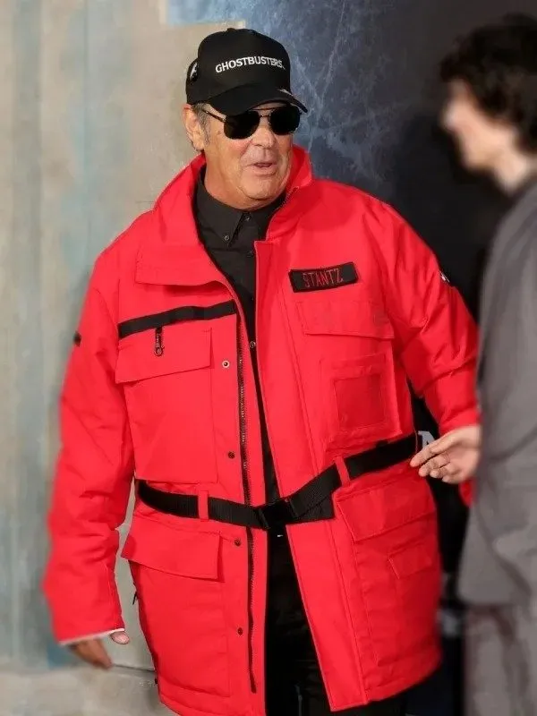 Ghostbusters Frozen Empire Dan Aykroyd Red Jacket - Jacket Hub